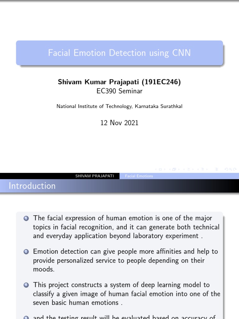 Seminar | PDF | Deep Learning | Emotions