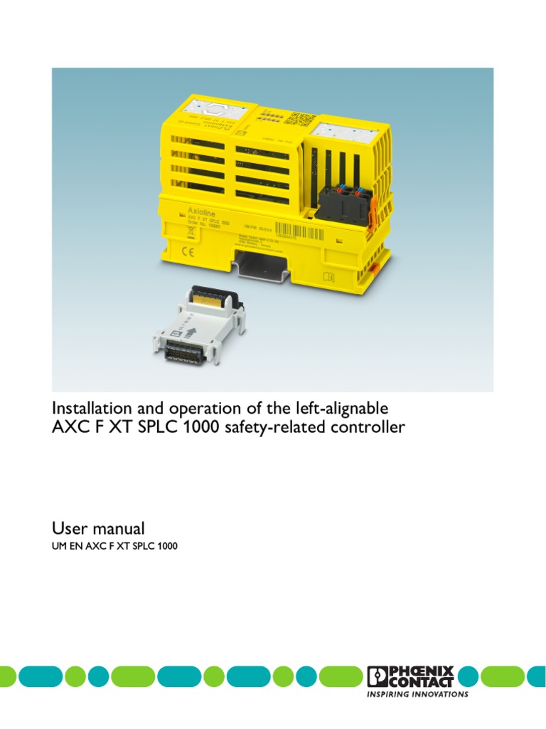 Um en Axc F XT SPLC 1000 109449 en 01 | PDF | Electrostatic Discharge ...