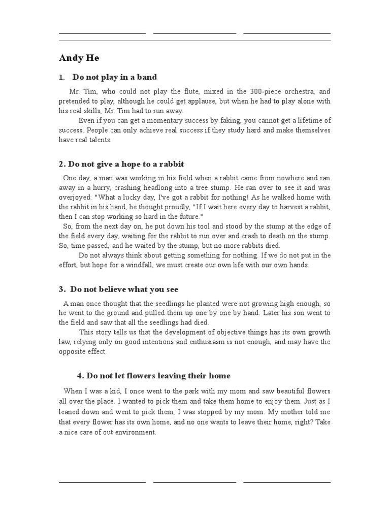 7 Rules of Life Assignment | PDF