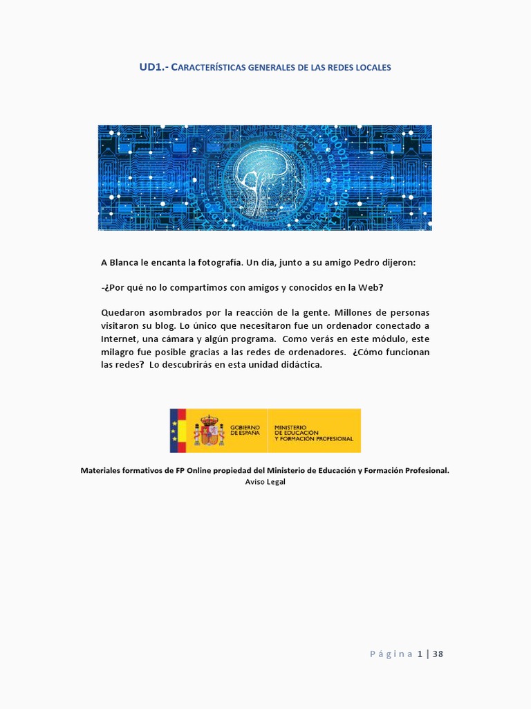 Unidad 1 Características Generales de Las Redes Locales | PDF | Red de computadoras | Modelo osi