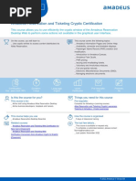 Amadeus GDS Manual Overview | PDF | Aviation | Transport