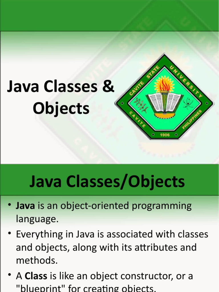 Lecture 1 & 2 - Java Classes, Methods and Objects | PDF | Class ... Lecture 1 & 2 - Java Classes, Methods and Objects | PDF | Class ...