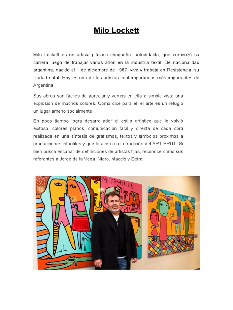 Milo Lockett | PDF | Educación en artes visuales
