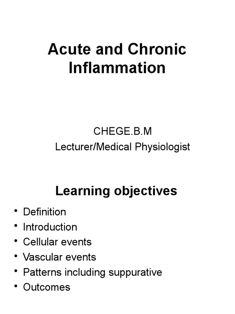 Acute Inflammation | PDF | Inflammation | Cell Adhesion