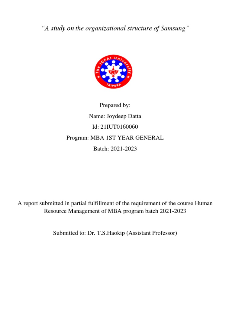 Samsung Company Structure | PDF | Computer Memory | Organizational ...