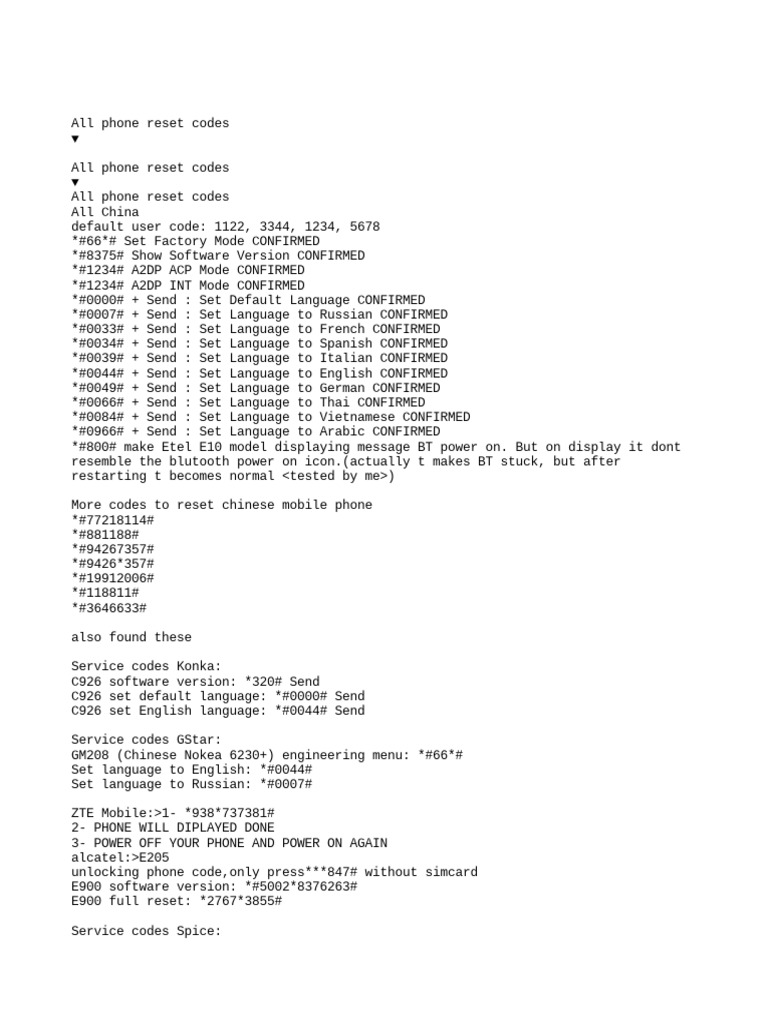 Software Codes | Download Free PDF | Telecommunications | Computing