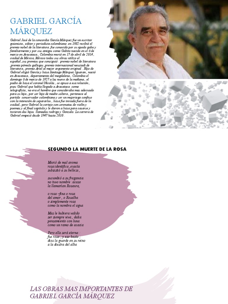 Presentación de Gabriel Garcia Marquez | PDF