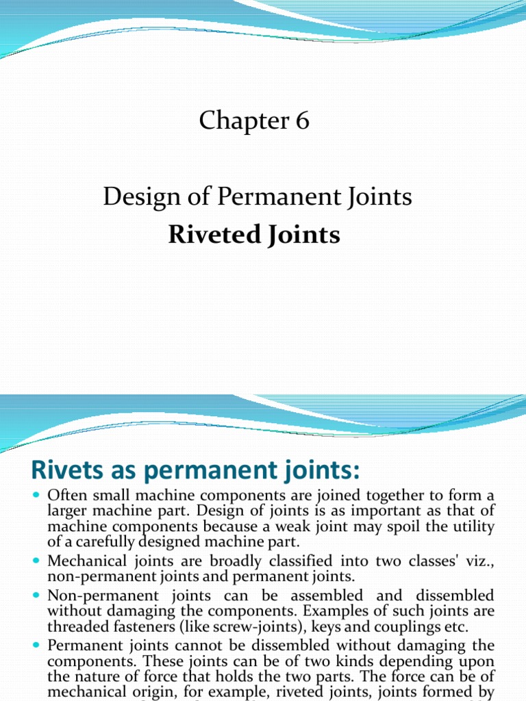 Lecture 6 Riviting Design | PDF | Rivet | Strength Of Materials