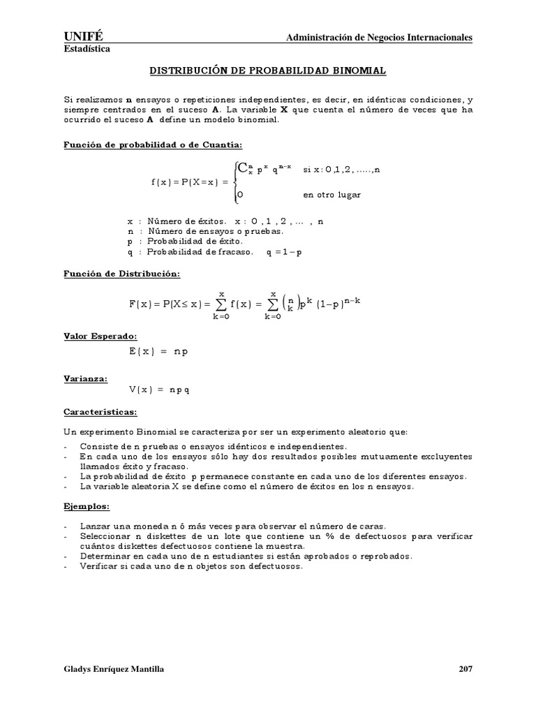 Binomial Poisson Hipergeometrica | PDF | Probabilidad | Distribución de veneno