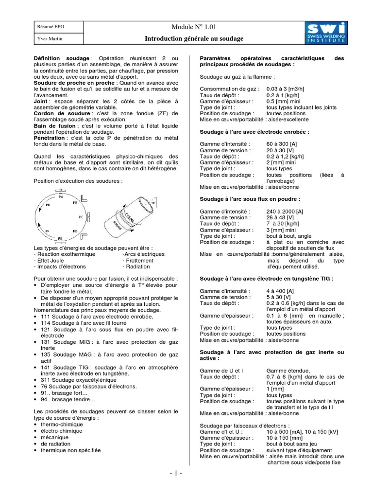 1 - Introduction Générale Au Soudage | PDF | Soudage | Construction