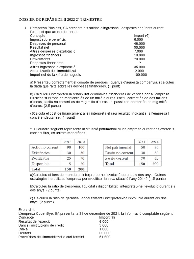 Dossier 2n Trimestre | PDF