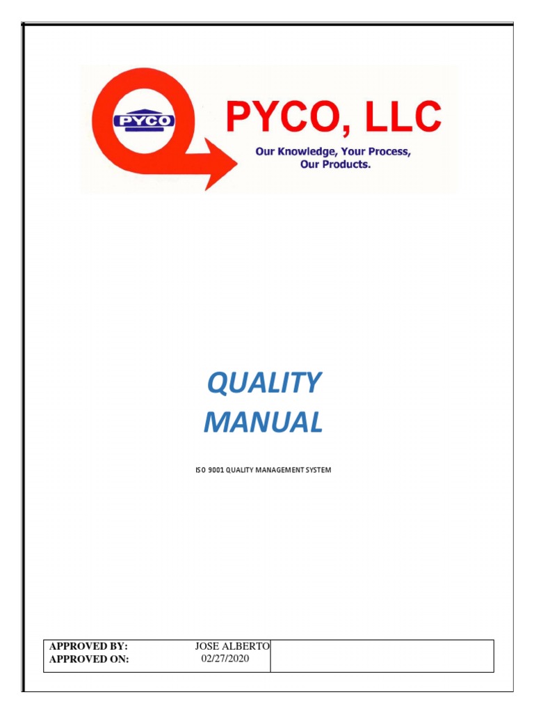 Establishing Quality Excellence: Pyco LLC's ISO 9001 Certified Quality ...