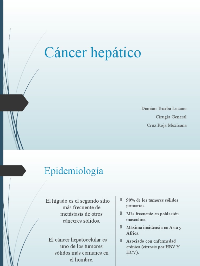 Cáncer Hepático | PDF | Cáncer | Especialidades Medicas