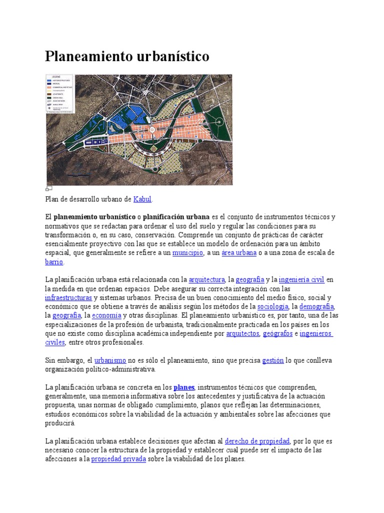 Planeamiento Urbanístico | PDF | Planificación urbana | Planificación