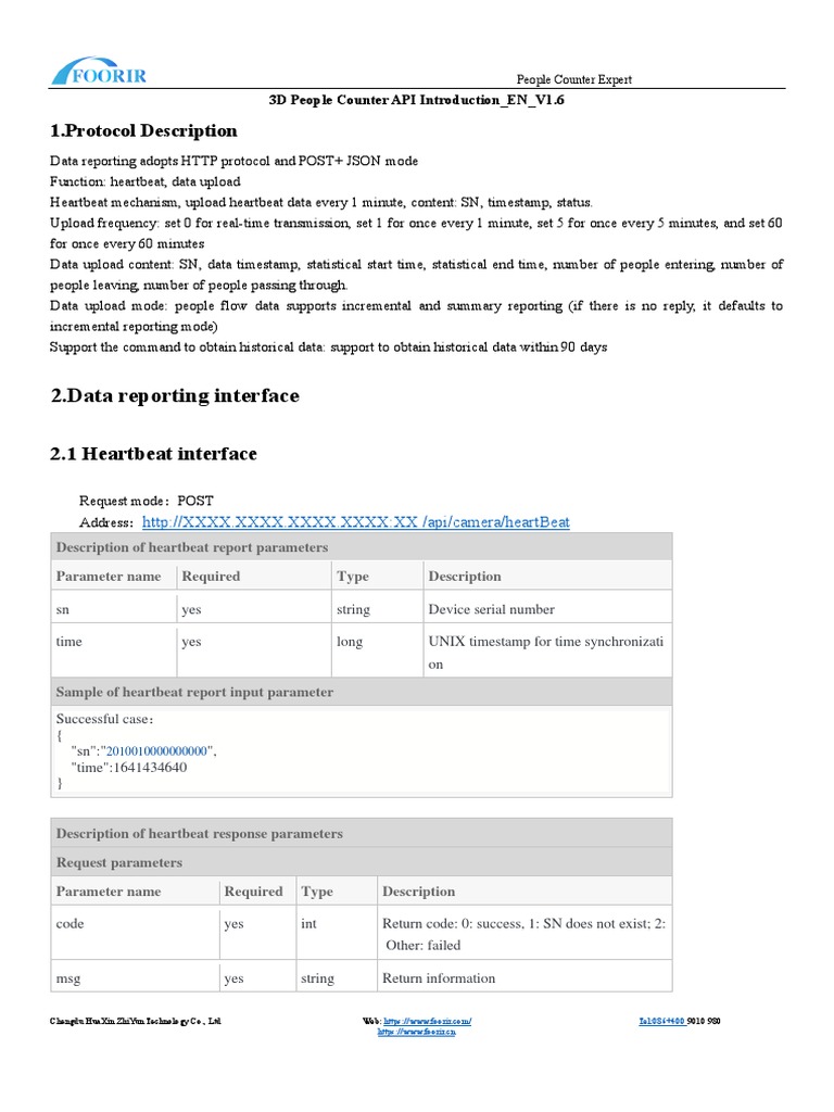 3D People Counter API Introduction - EN - V1.6-1 | PDF | Parameter (Computer Programming ...