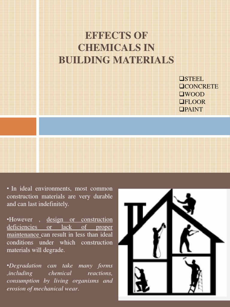 4 Effects of Chemicals in Building Materials | PDF | Corrosion | Concrete