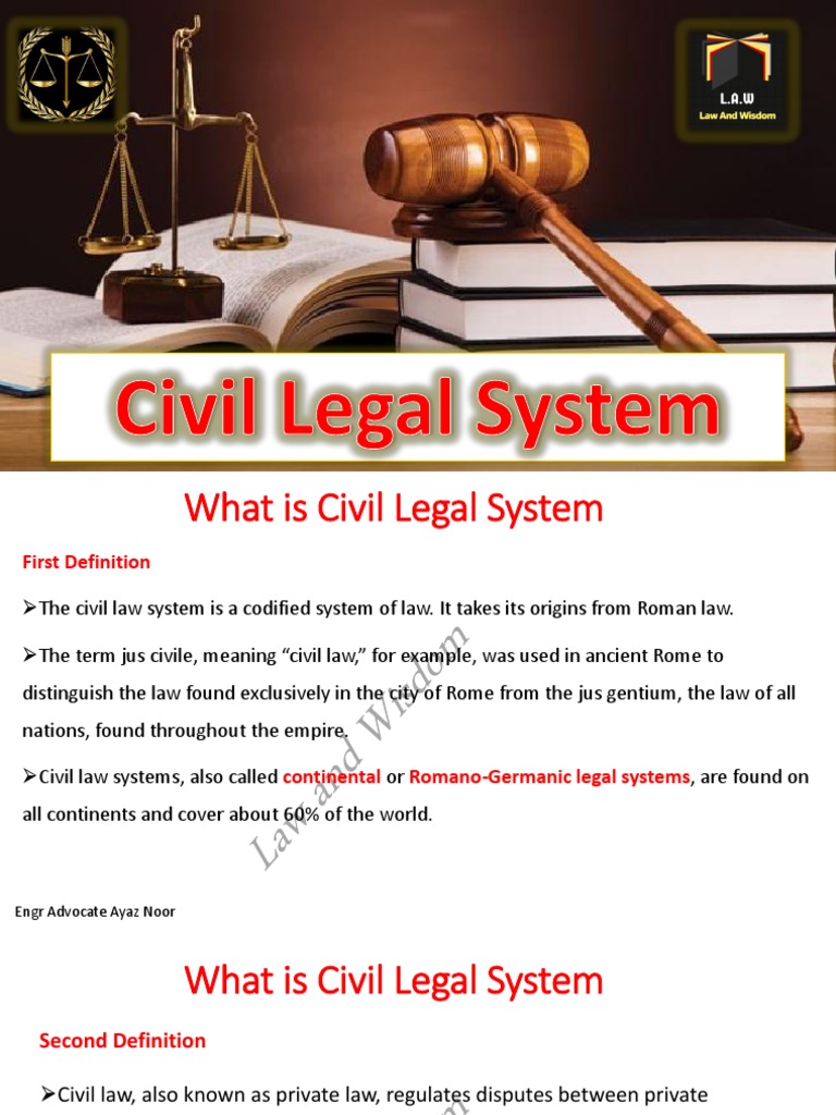 Civil Legal System Final | PDF | Civil Law (Legal System) | Roman Law
