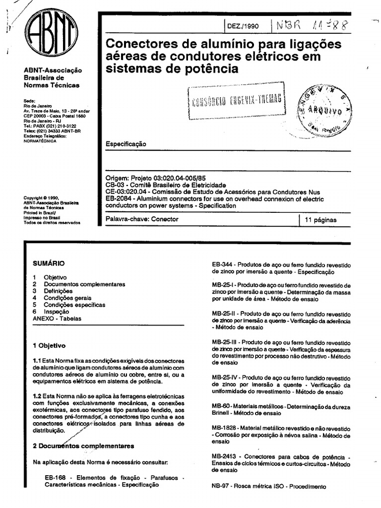 NBR 11788 - 90 | PDF NBR 11788 - 90 | PDF