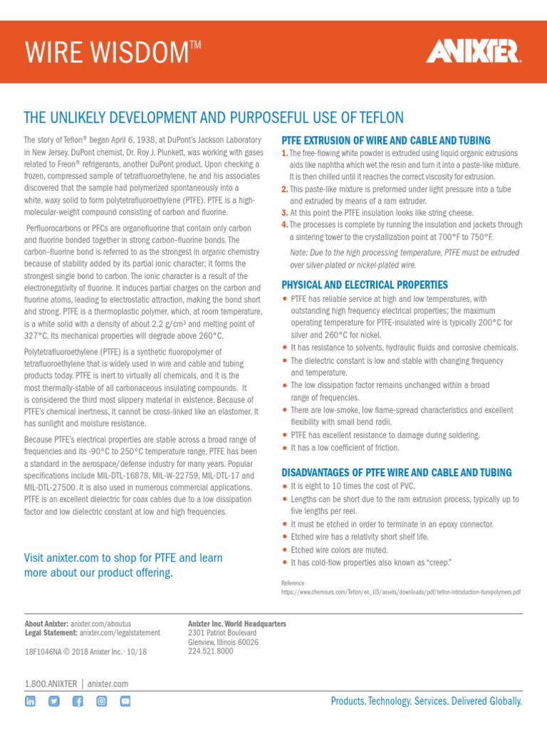 18F1046GL - Wire Wisdom Nov - Dec | PDF | Fluorine | Nature