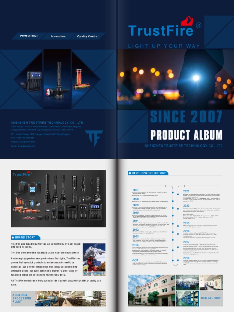 TrustFire E-Catalog 2022 | PDF | Flashlight | Headlamp