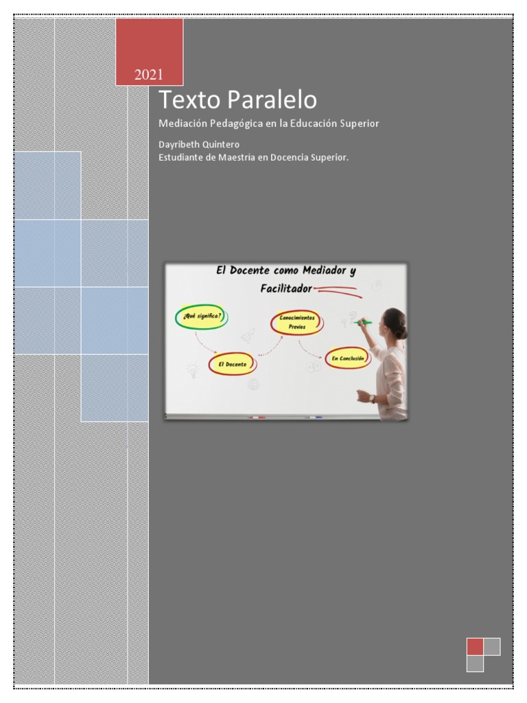 Texto Paralelo Dayribeth Quintero | PDF | Método de enseñanza | Aprendizaje