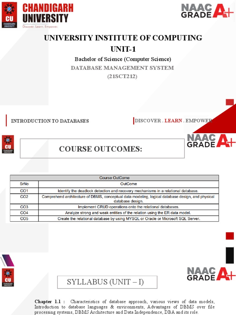 Lecture 1.1.1 Intro To Database | PDF | Databases | Relational Database