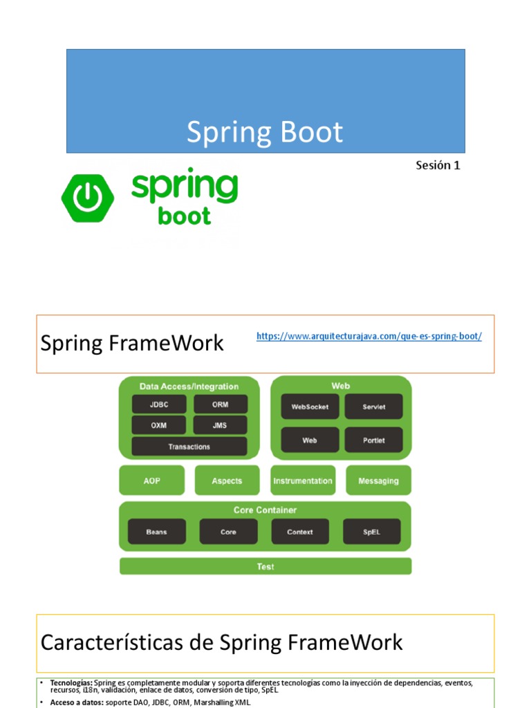 01 Spring Boot Descargar Gratis Pdf Spring Framework Java Lenguaje De Programación