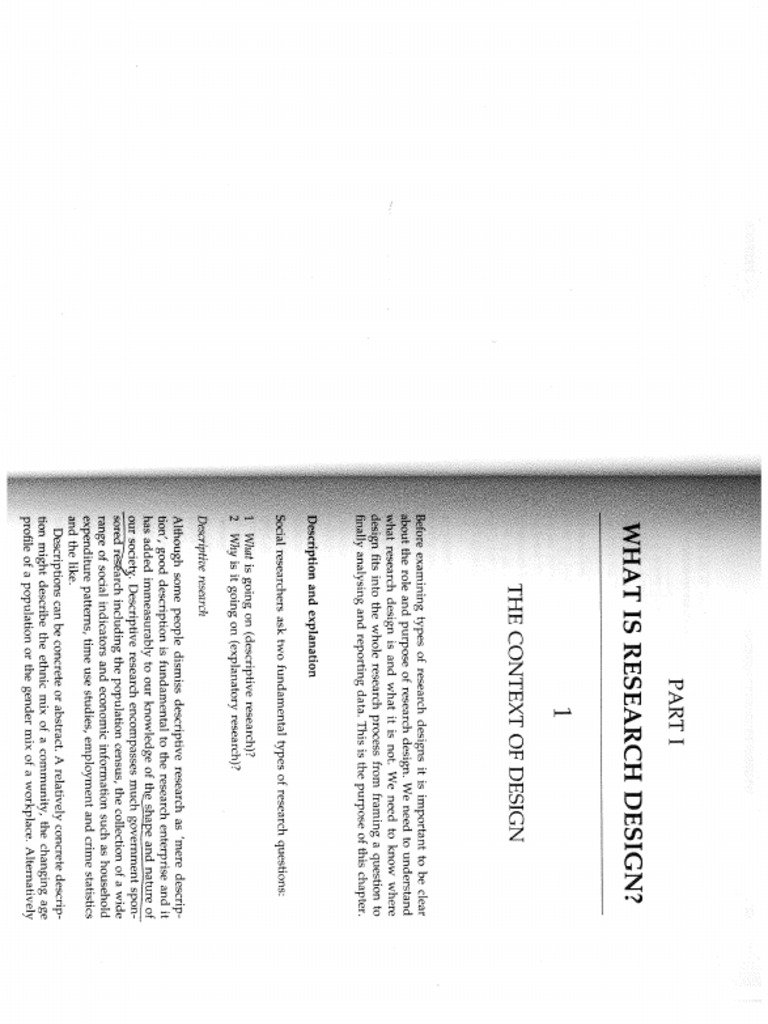 De Vaus (2001) Chapter 1 | PDF