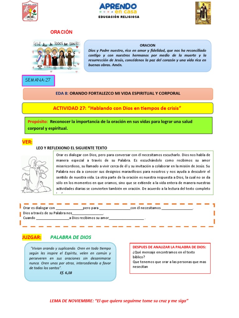 Tema 27 | PDF | Oración | Purgatorio