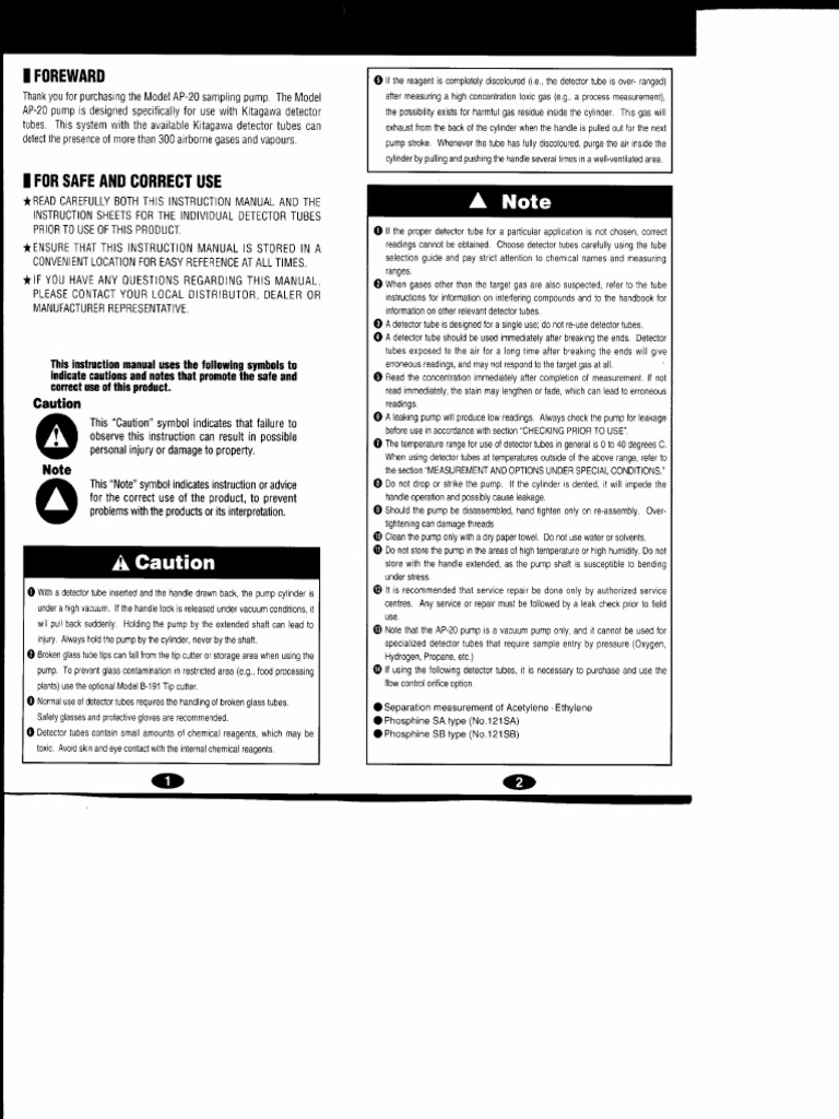 AP-20 Pump Brochure | PDF