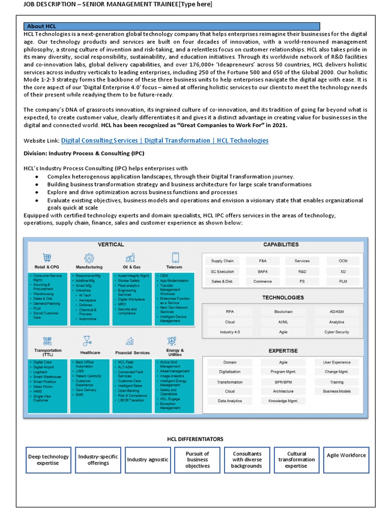A Roadmap to Success: The Job Description for a Senior Management ...