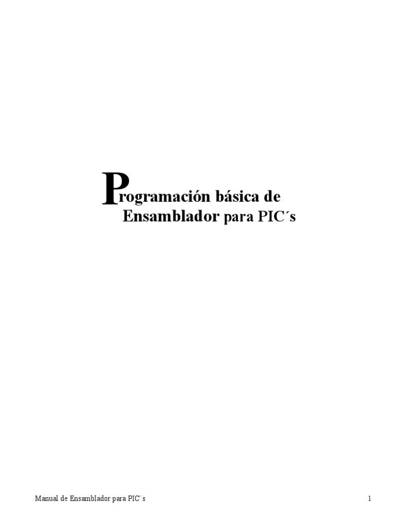 Programación Ensamblador | Descargar gratis PDF | Lenguaje ensamblador ...