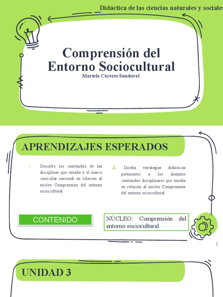 Clase 9. Núcleo Comprensión Del Entorno Sociocultural | PDF ...