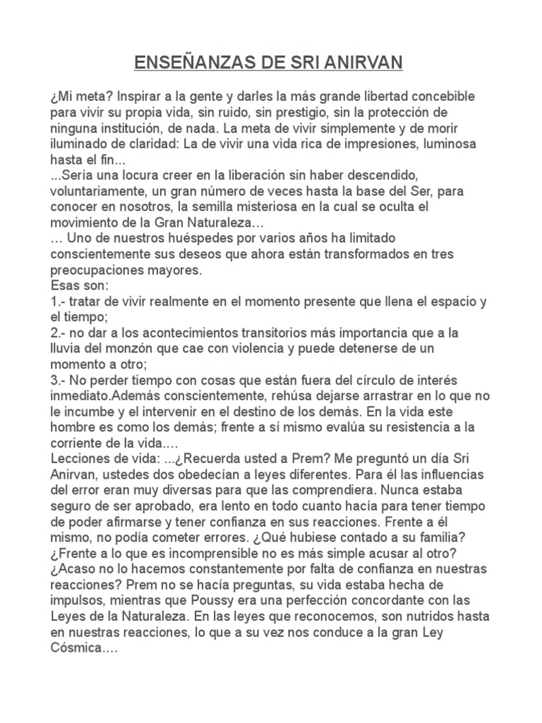 Enseñanzas de Sri Anirvan | PDF | El sufismo