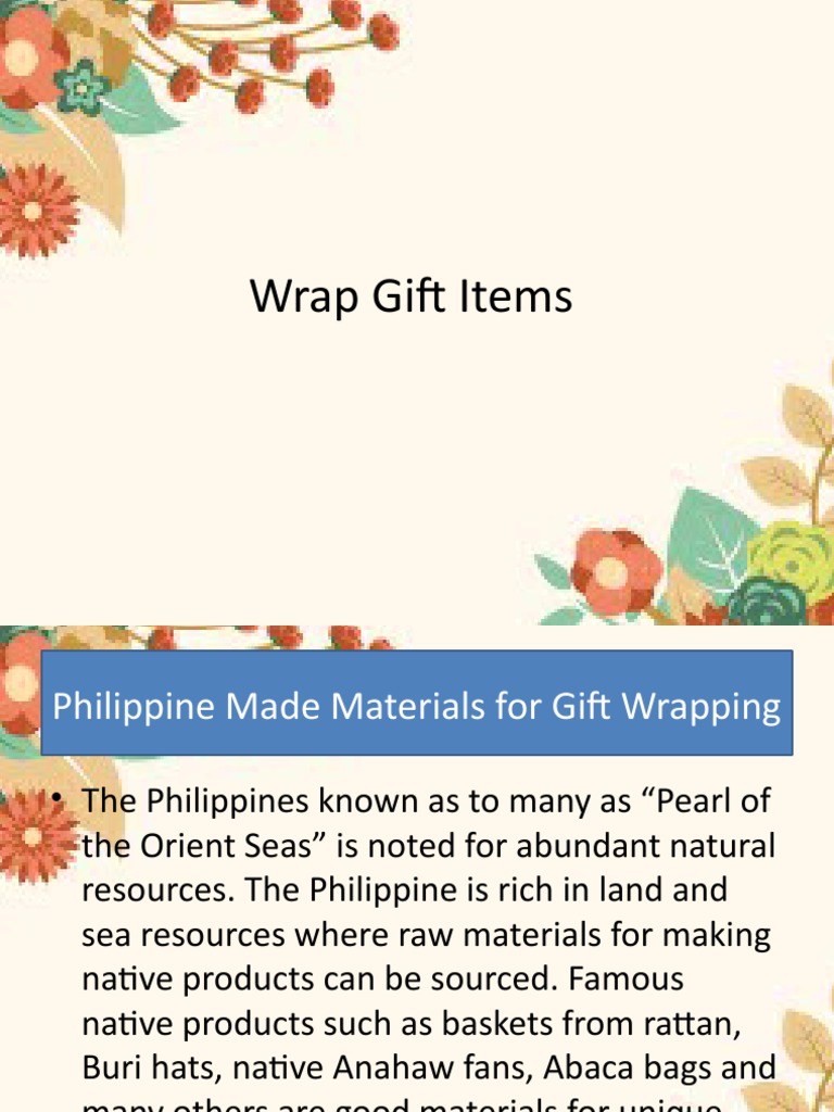 Wrap Gift Items | PDF | Adhesive