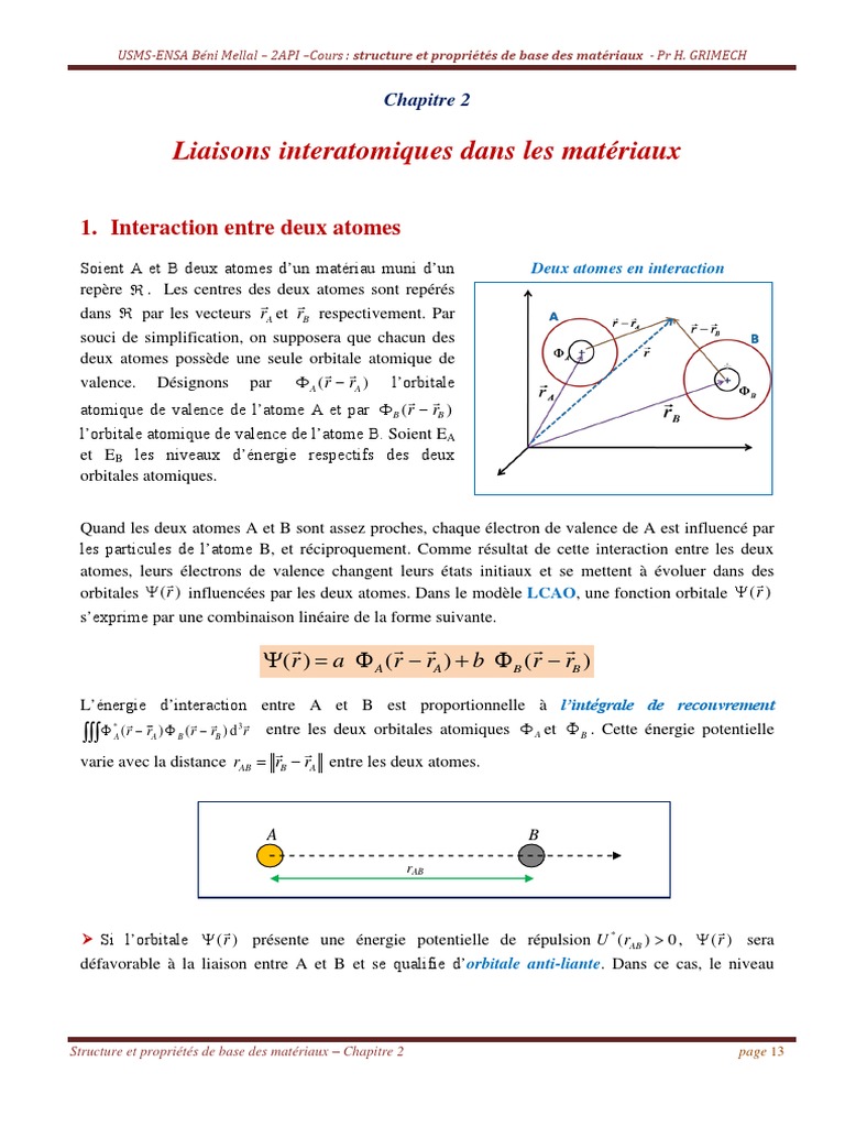 Structures Et Propriétés de Bases Des Matériaux | PDF | Dureté ...