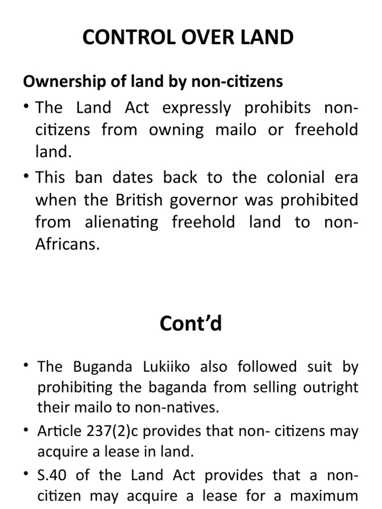 Control Over Land | PDF | Eminent Domain | Property