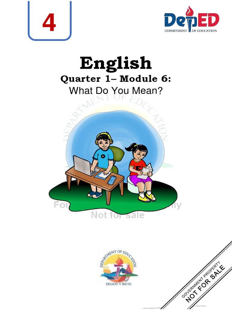 Eng 4 Q1 Module 6 Pdf Learning Cakes