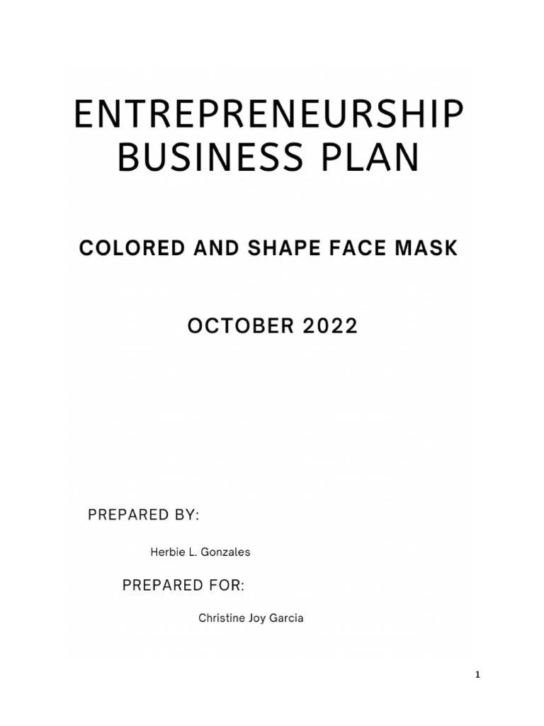 Entrep Business Plan | PDF | Bookkeeping | Balance Sheet