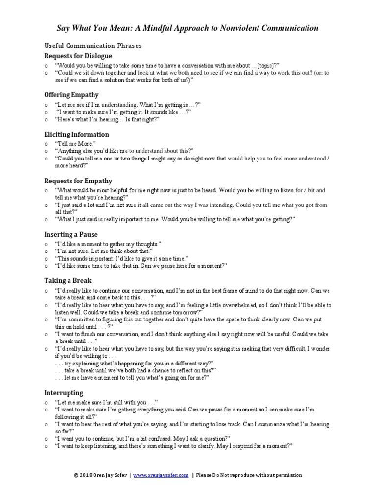 Effective Communication Phrases | PDF