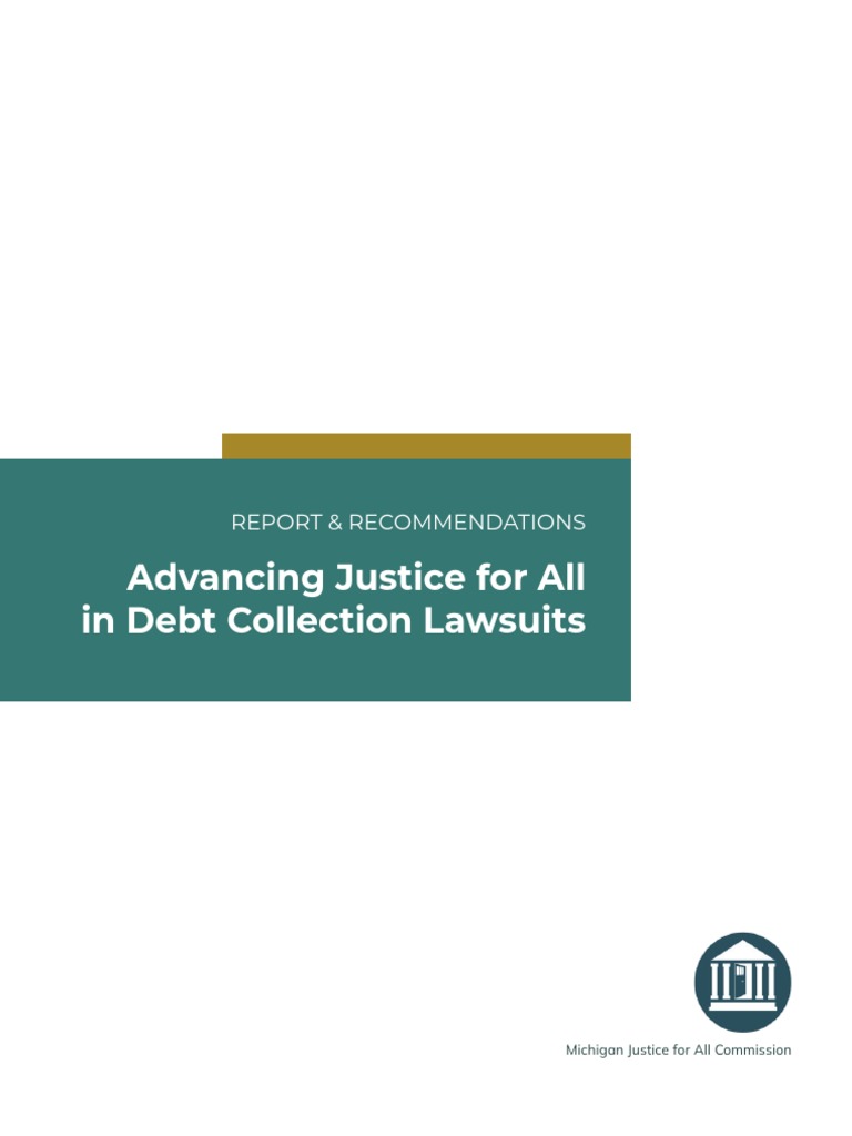 Advancing Justice For All in Debt Collection Lawsuits | PDF | Finance & Money Management | Credit