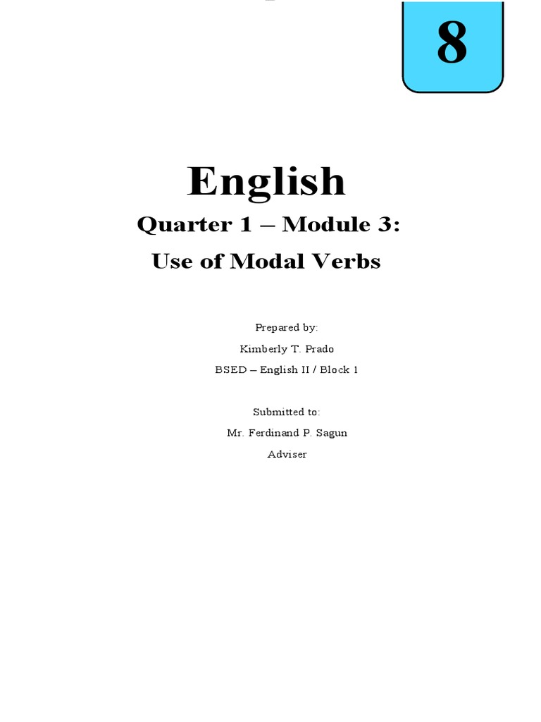 Modal Verbs | PDF | Adverb | Verb