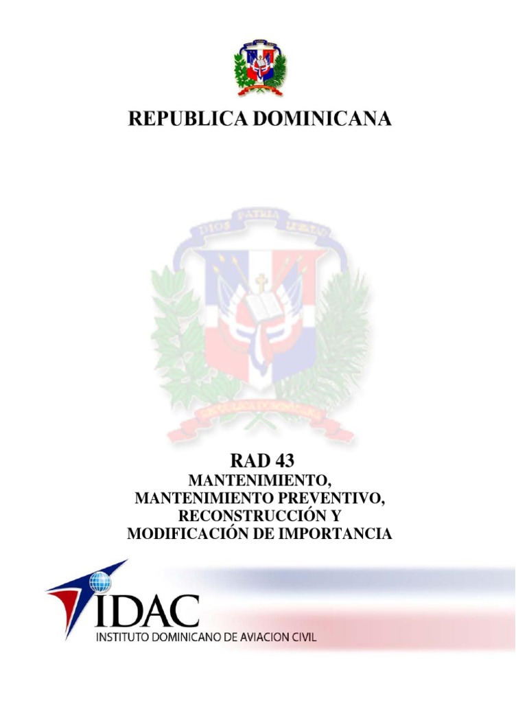 RAD-43 Mantenimiento Mantenimiento Preventivo Reconstrucci N y Modificaci N de Importancia | PDF ...