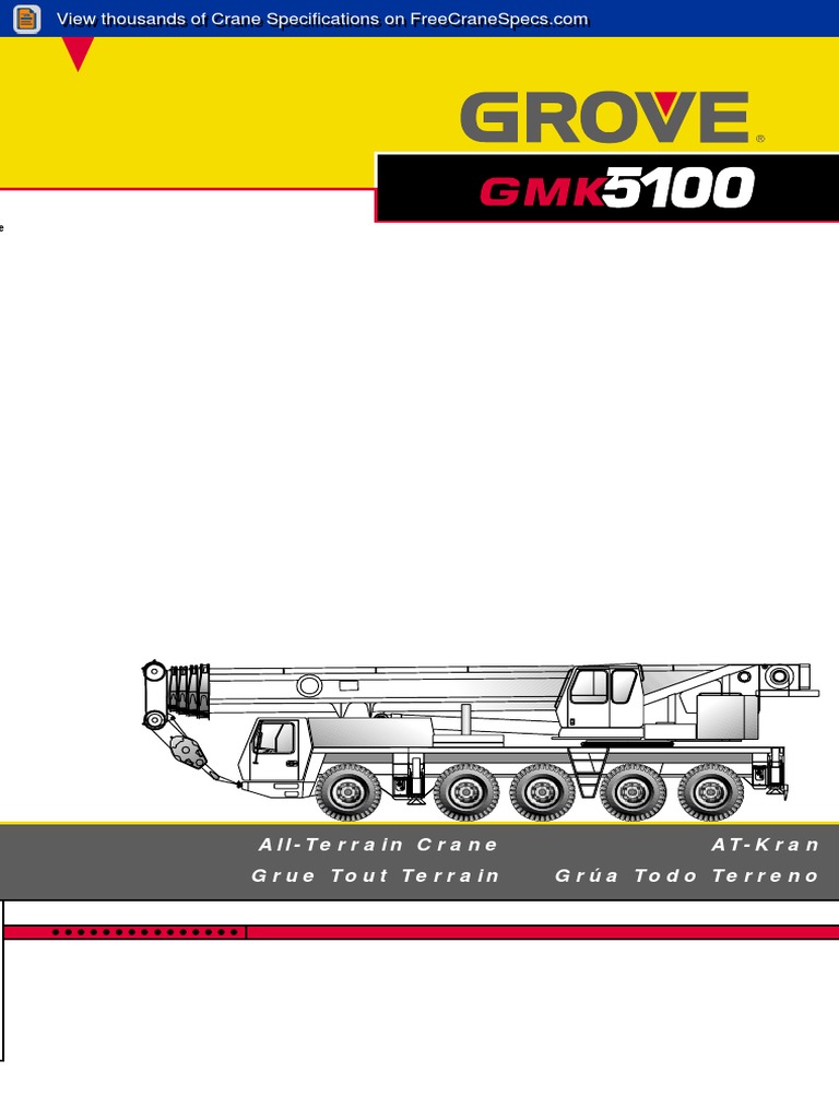 Ficha Tecnica GMK-5100 | PDF | Automatic Transmission | Truck
