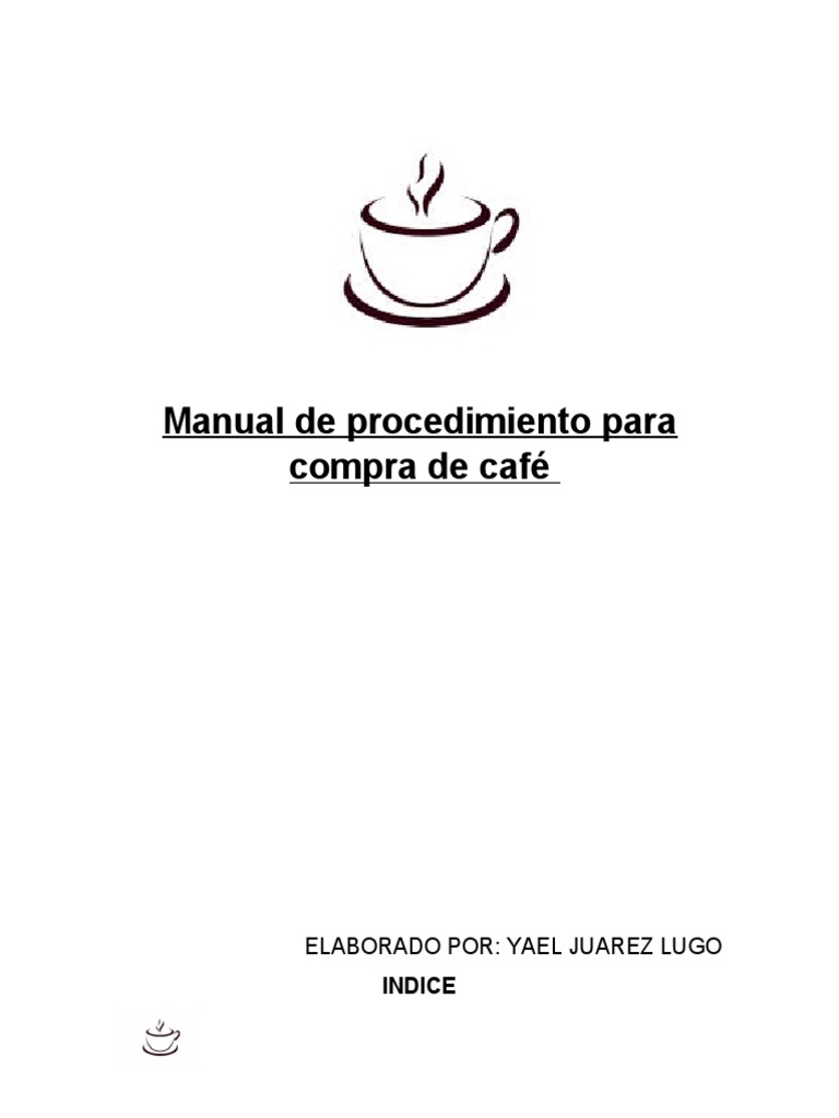 Procedimiento para Compra de Café | PDF | café