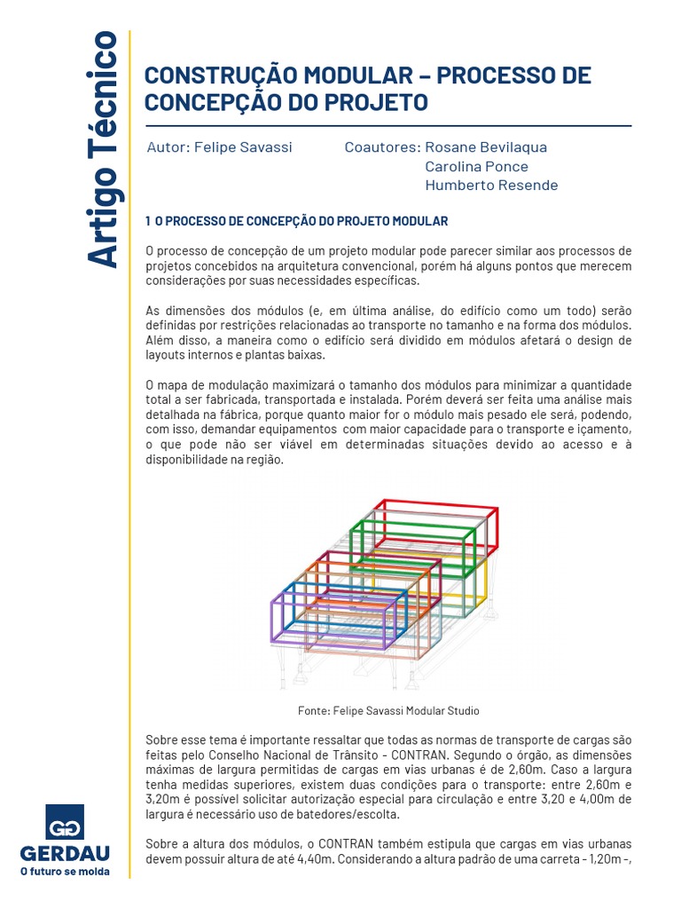 Construcao Modular O Processo de Concepcao Do Projeto 2 | PDF | BIM | Economias