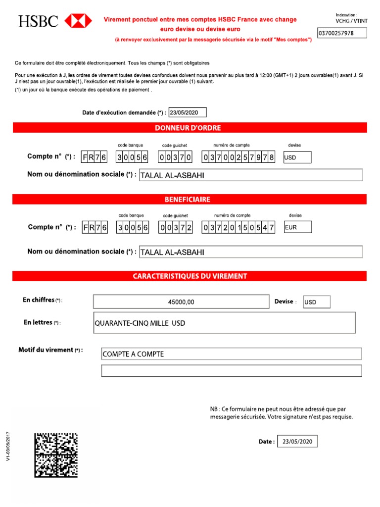 Demande de Transfert | PDF