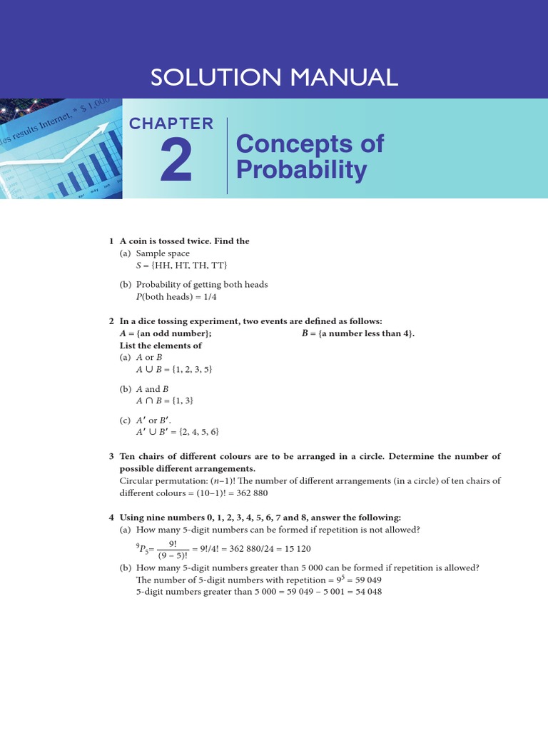 Probability Answers Oxford Textbook | PDF | Lunch | Desserts