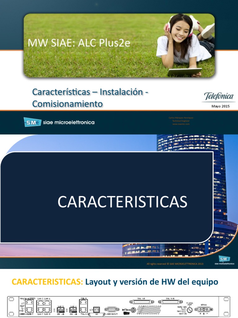 Características del MW SIAE ALC Plus2e | PDF | Arquitectura de internet ...