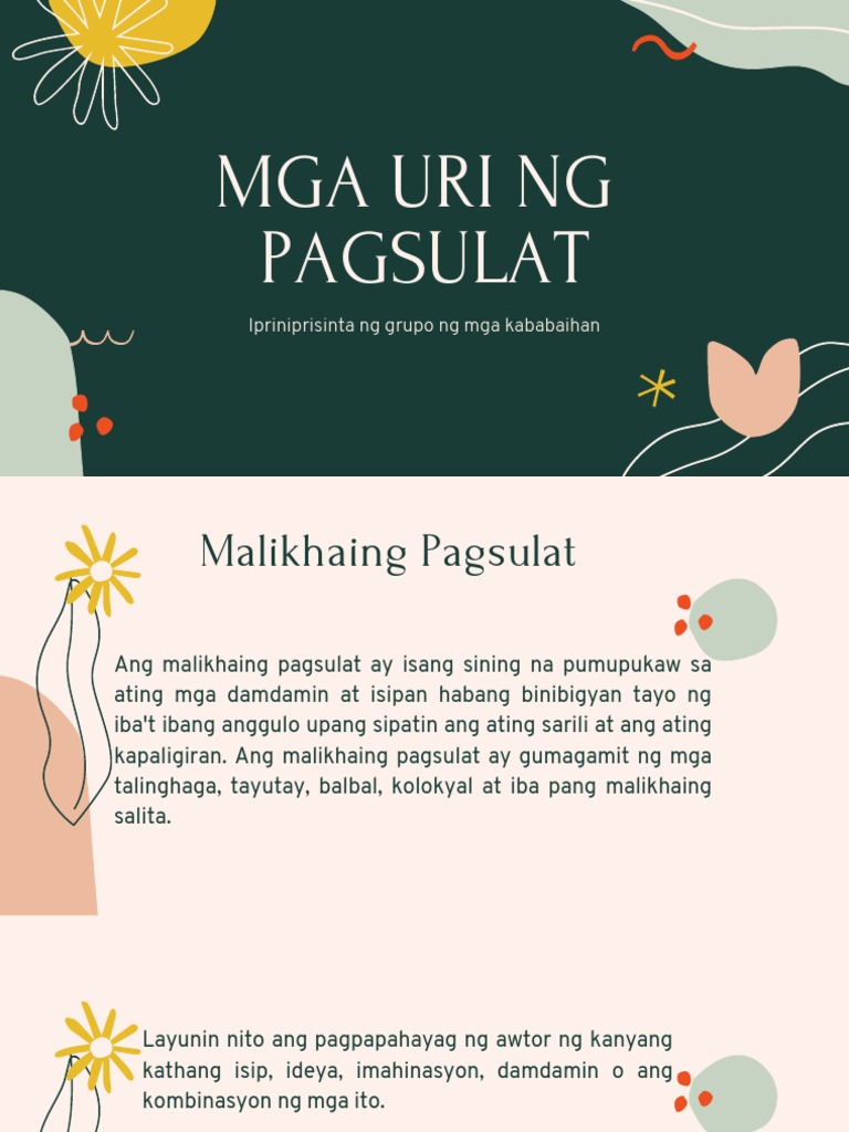2.mga Uri NG Pagsulat 1 | PDF